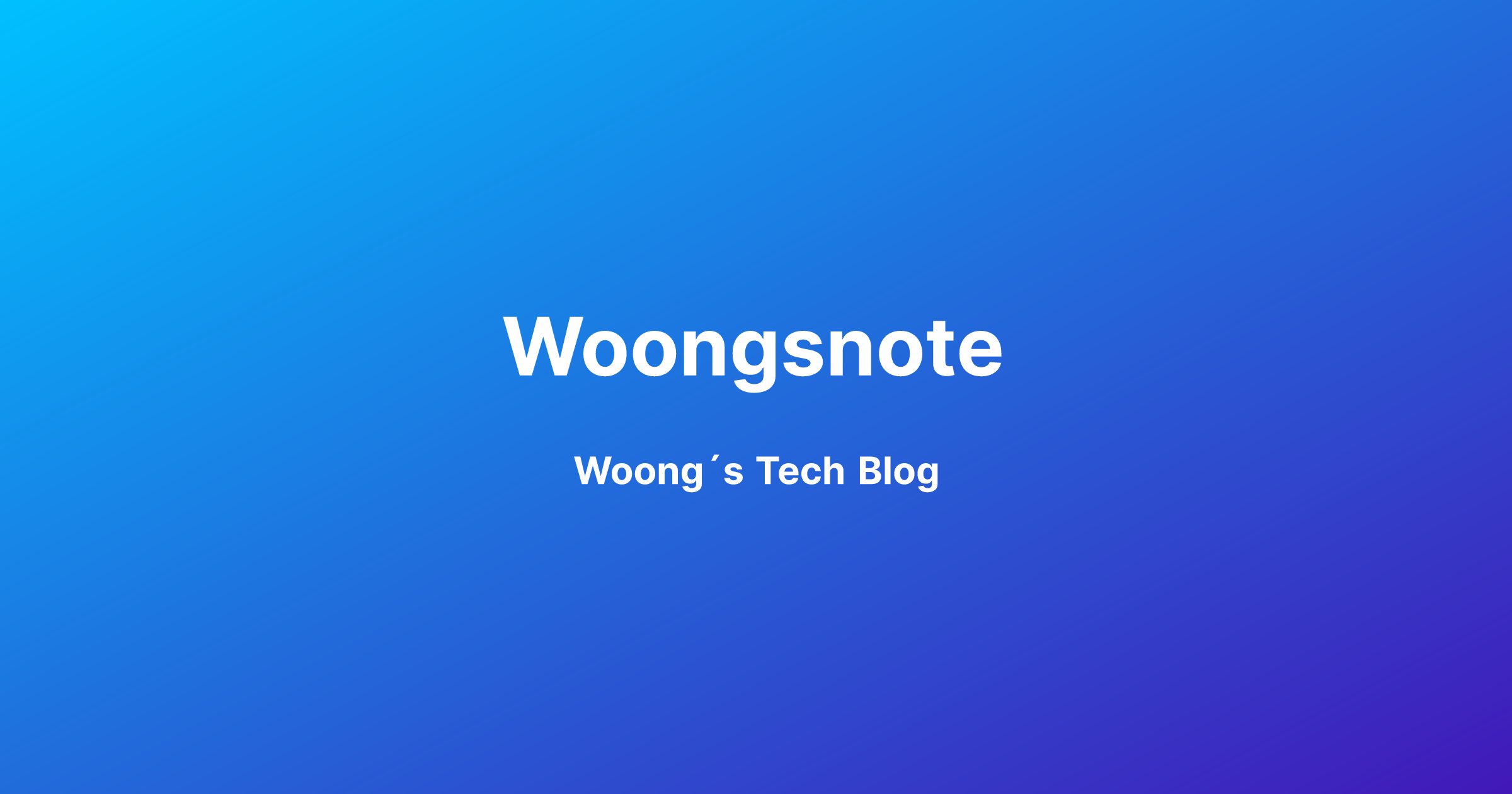 woongsnote